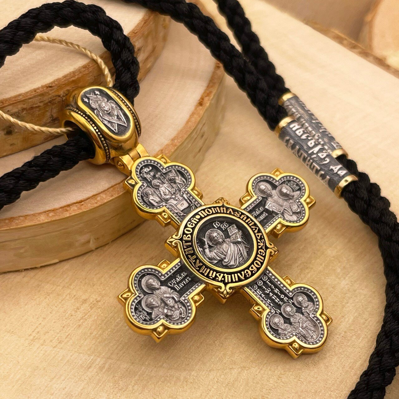 Комплект украшений, серебро, 925 проба, оксидирование, золочение, чернение