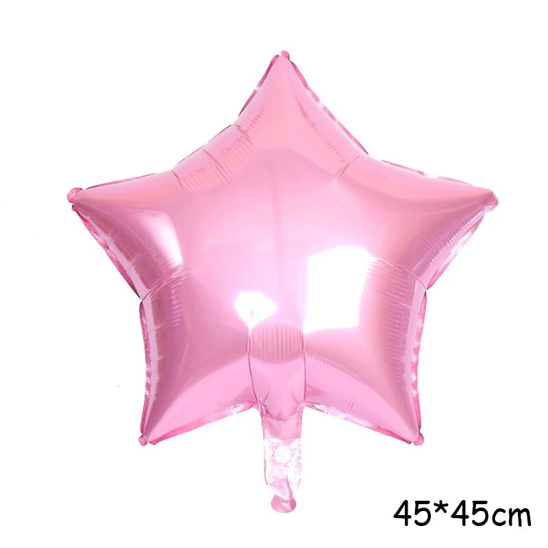 Фольгированные шары-пятиконечные звезды YUEYAO Розовый, pink, 1pcs
