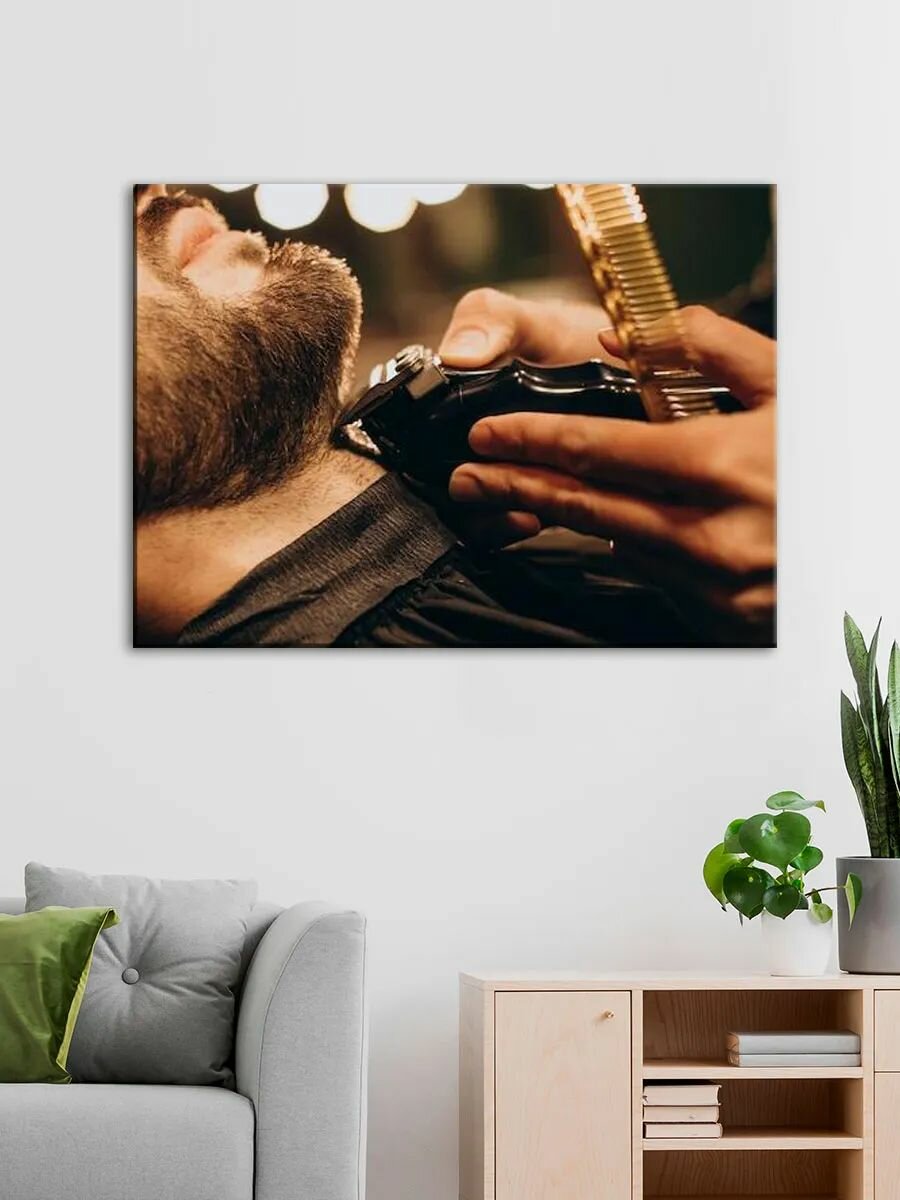 Картина на стену "Барбершоп", 70х50 см