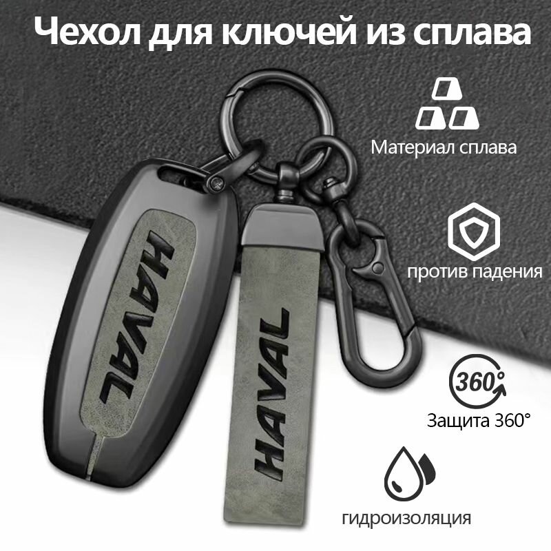 Чехол на ключ HAVAL F7, F7x, H6, H9, М6, Jolion, Dargo, Чехол для автомобильного ключа Hover