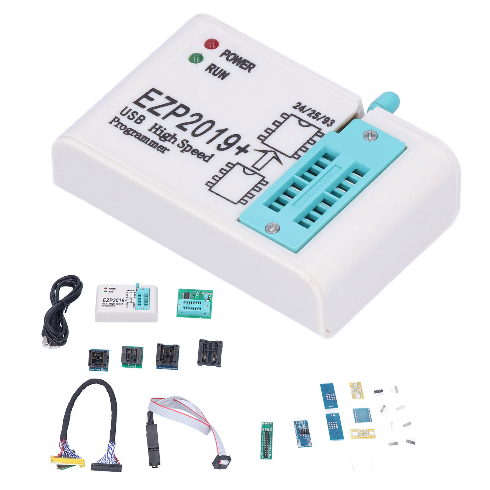 EZP2019 Высокоскоростной Программатор интерфейса SPI FLASH USB 2.0 24/25/93 Bios 25T80, Записывающий Автономную копию