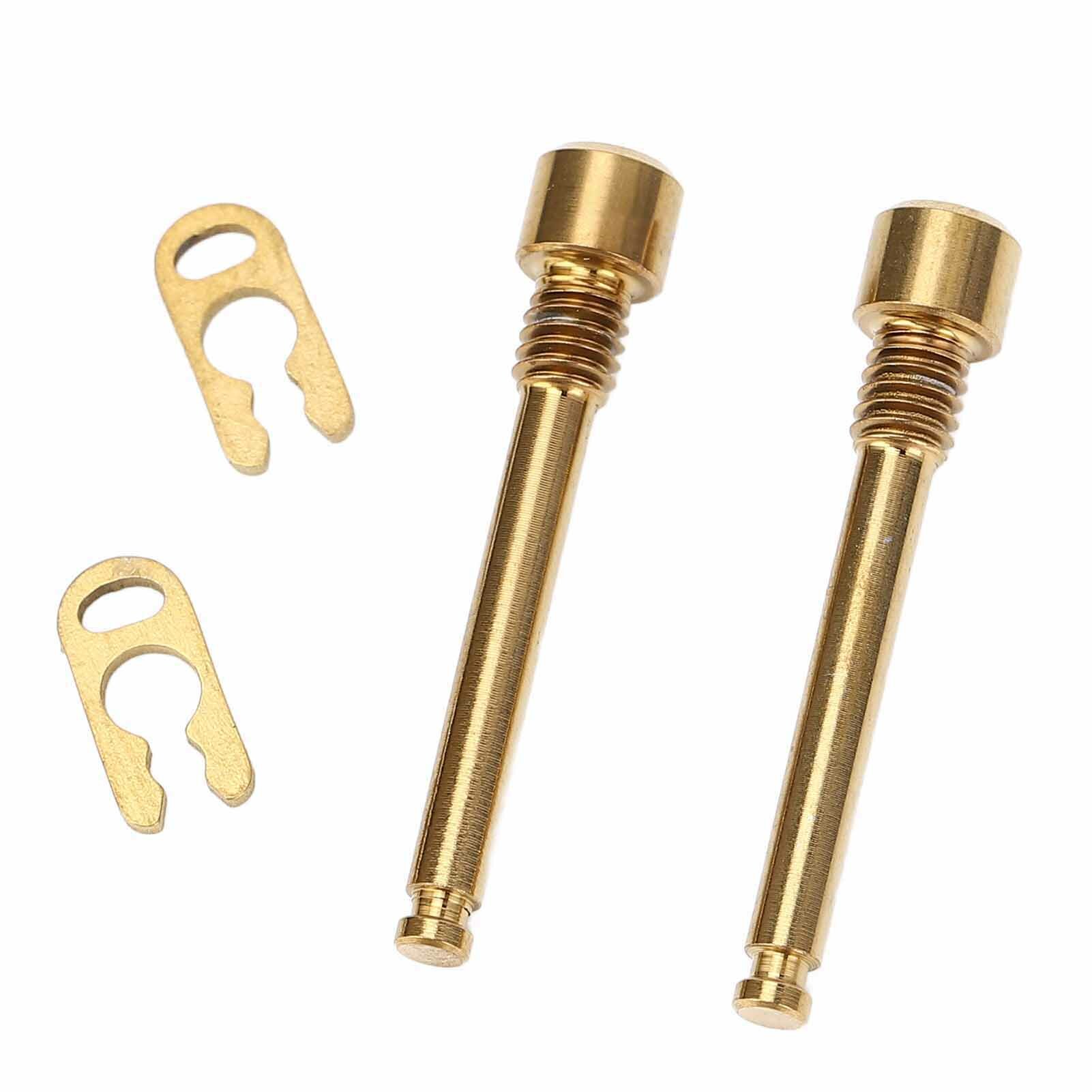 2 шт. болты для тормозных колодок дискового тормоза велосипеда, резьбовые штифты, титановый сплав, болты для суппорта тормоза велосипеда со стопорными кольцами для горных велосипедов XT, золото
