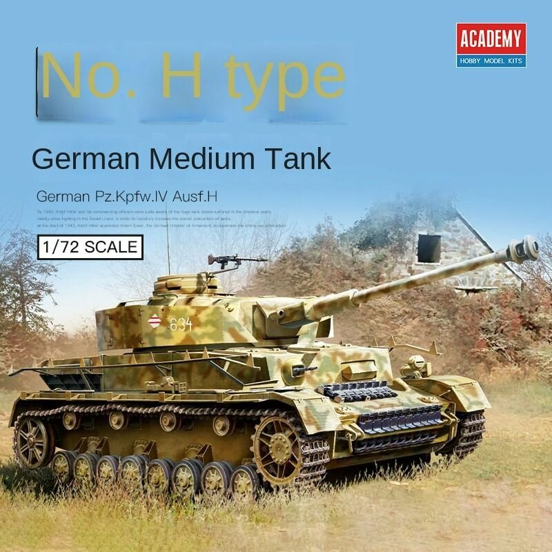 Academy AC13432 1/72 Pz.Kpfw.IV Ausf. HНемецкий NO.4 сборная модель танка