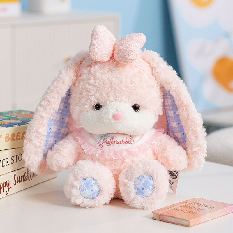 Cute rabbit stuffed animal with soft plush material for kids and collectors