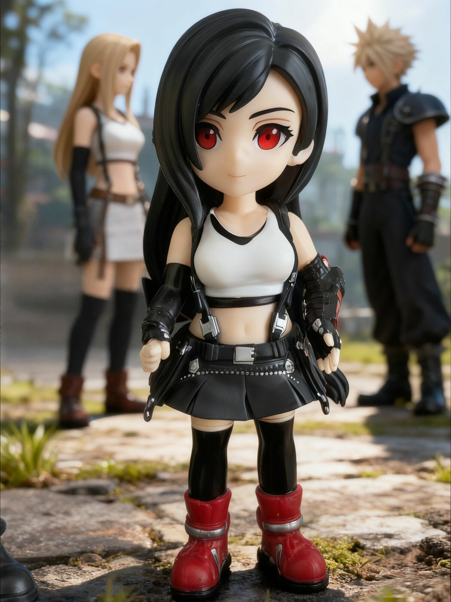 Фигурка Тифа Локхарт Final Fantasy VII, 11 см, милый чиби, коллекционная статуэтка