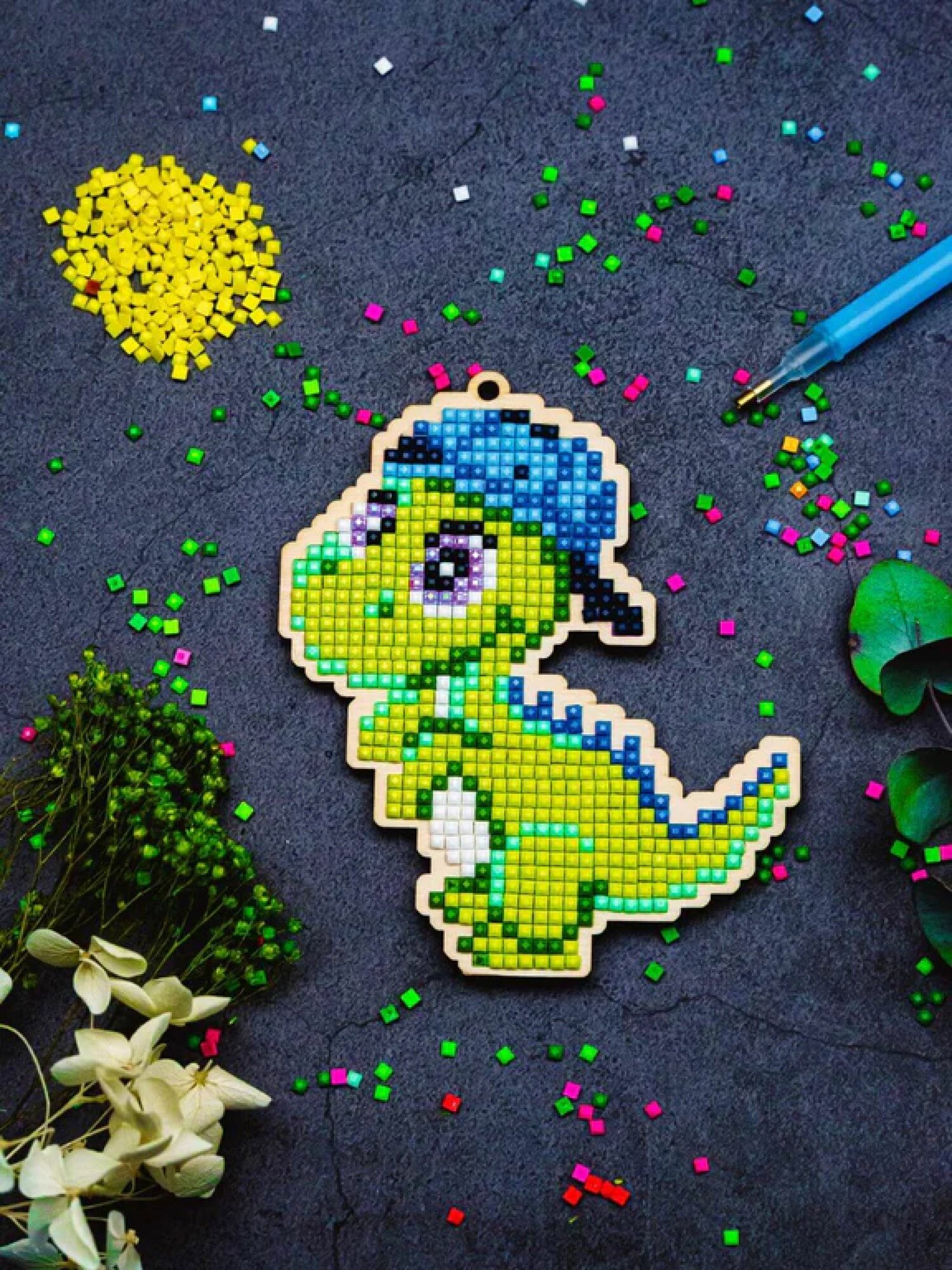 Алмазная мозаика для детей Динозавр