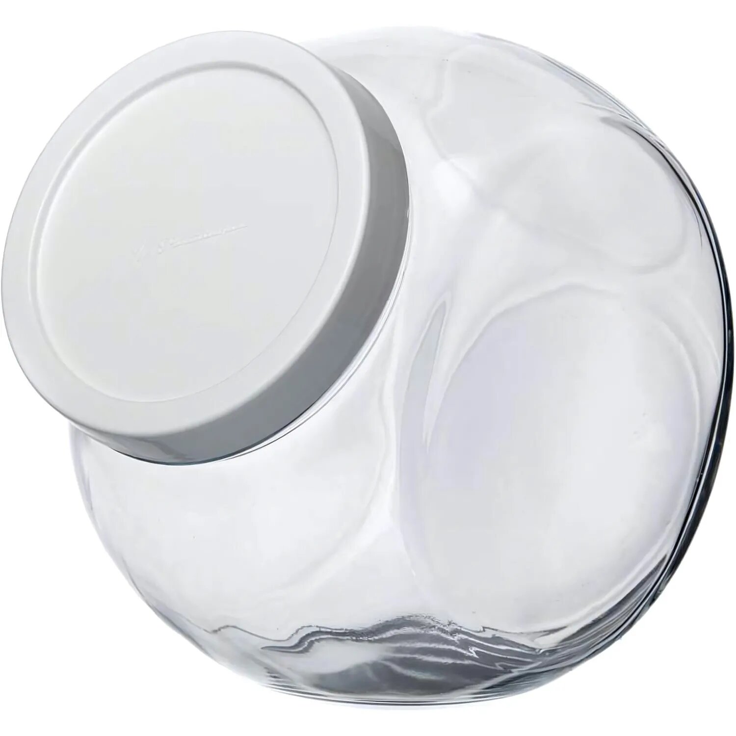 Банка с крышкой белла 2140 мл (белая крышка) (43994SLB)