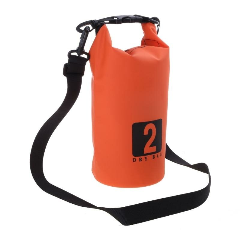 Сухой рюкзак Roll Top 2–20 л для хранения снаряжения, Оранжевый - 2L