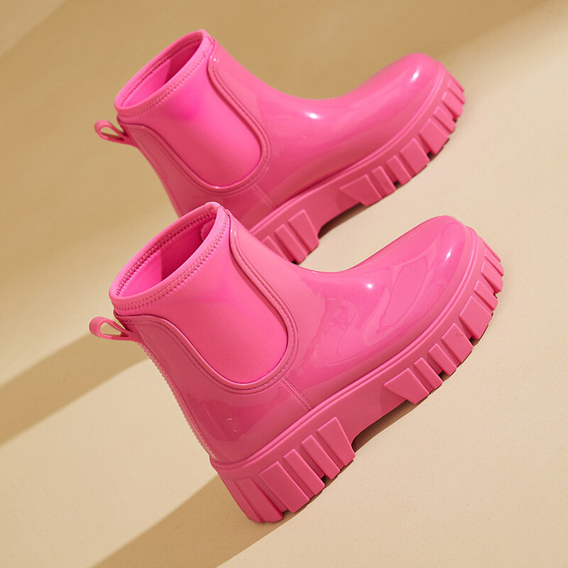 Женские резиновые сапоги до середины икры, сапоги Мартина, нескользящие водонепроницаемые сапоги, водонепроницаемая обувь, обувь для ходьбы по воде для взрослых. Размер обуви. EU:40