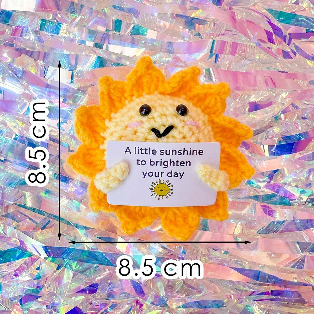 Вязаная кукла-утка «Позитивный Картофель» Customizable content, sunshine