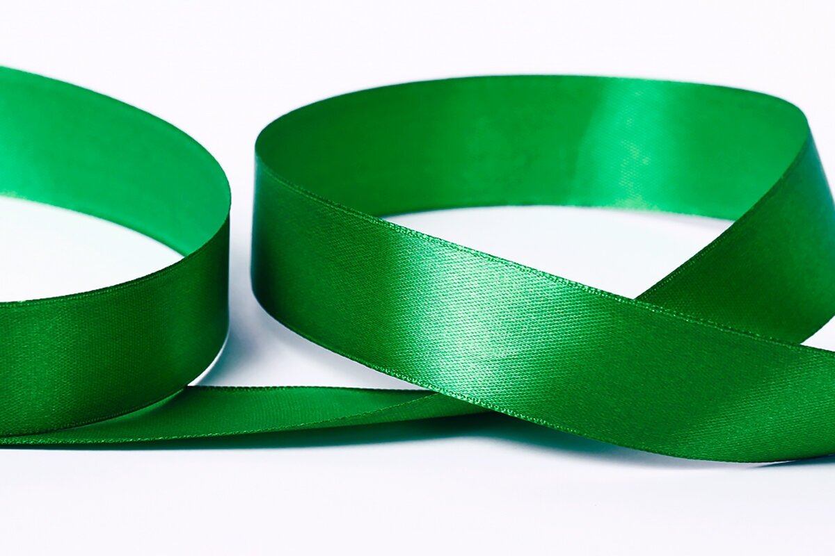 Лента атласная 20 мм "BLITZ" 33 м №035 зеленый