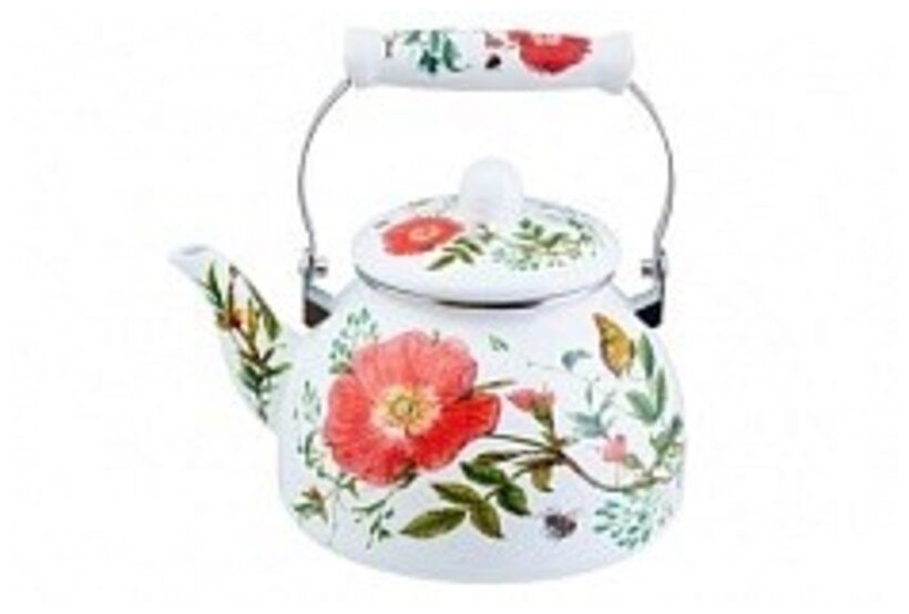 Чайник Appetite Дикая Роза FT5-2,5-DR эмалированный 2.5л