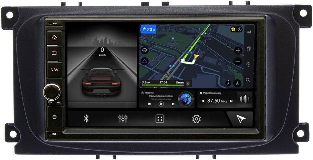 Штатная магнитола Ford Focus 2, C-MAX, Mondeo 4, S-MAX, Galaxy 2, Tourneo Connect 2006-2015 Canbox GTR056-RP-FRCM-162 Android 10 (4/64, DSP, IPS, Carp