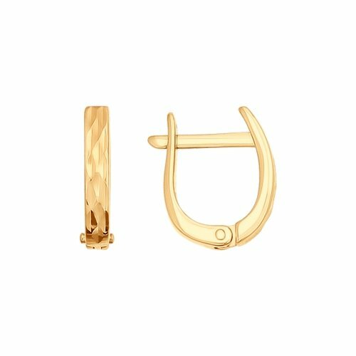 Серьги, красное золото, 585 проба