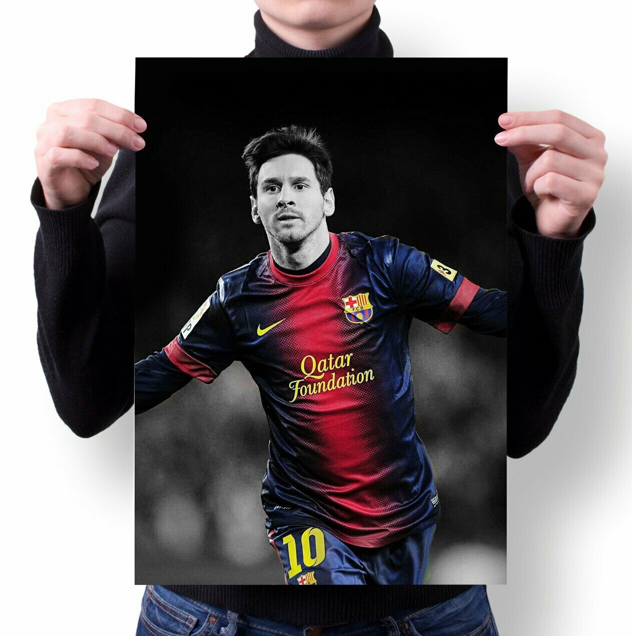 Плакат А4 Принт "Лионель Месси" - 27