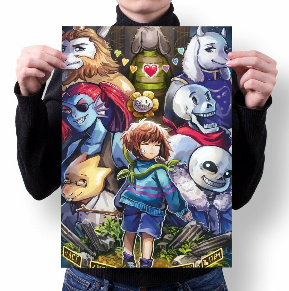 Плакат А2 Принт "Андертейл, Undertale" - 18