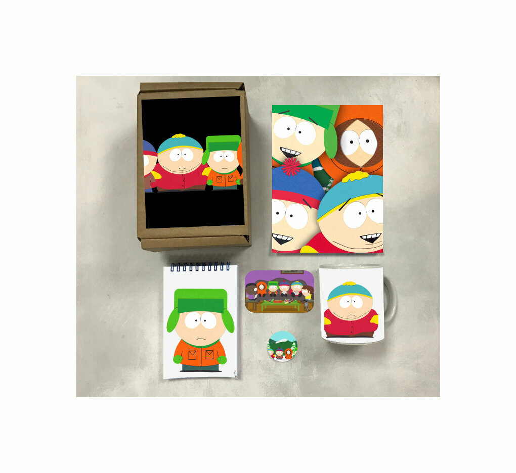 Бокс GOODbrelok принт "Южный парк, South Park" - SP0001