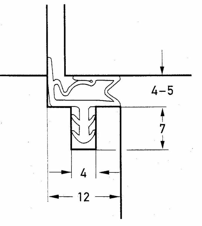 Уплотнитель контурный для межкомнатных дверей DEVENTER, ТЭП, белый RAL 9016, 150 м