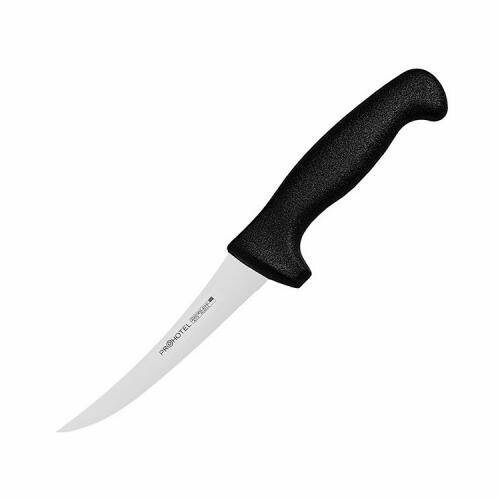 Нож для обвалки мяса "Проотель", сталь нерж, пластик, длина 27/13, ширина 2см, металлич.