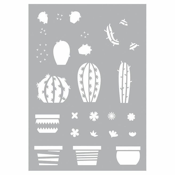 Трафарет Кактусы - 9320954