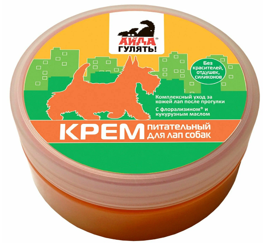 Крем Айда гулять! питательный для собак для лап , 120 мл , 120 г