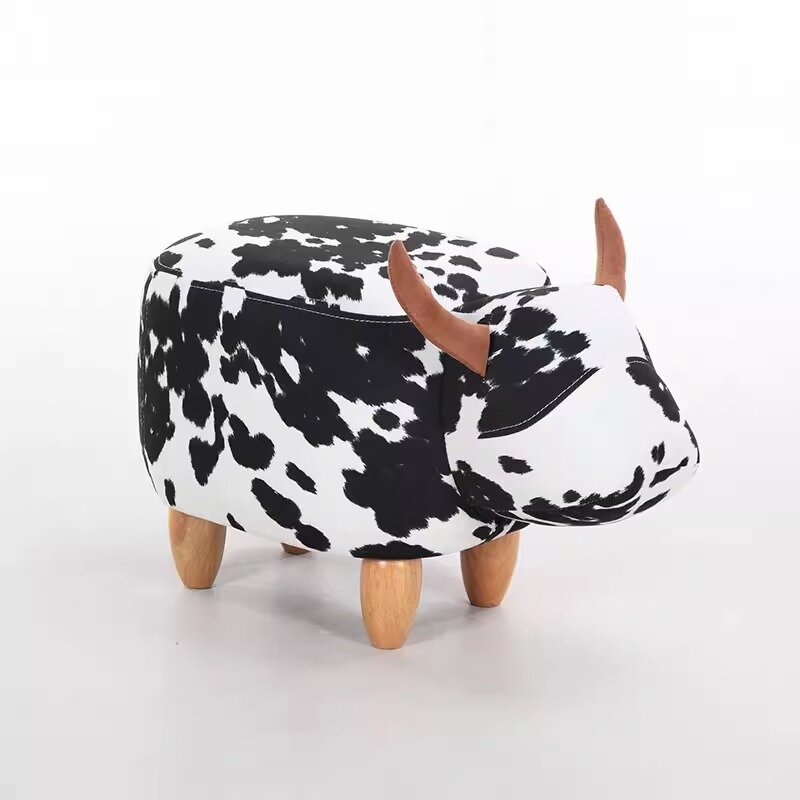 Пуфик бычок (пятнистый, техническая ткань)