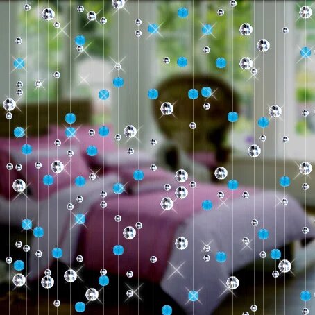 Хрустальные бусины FAWNUOS 6 шт. Синий, Lake blue