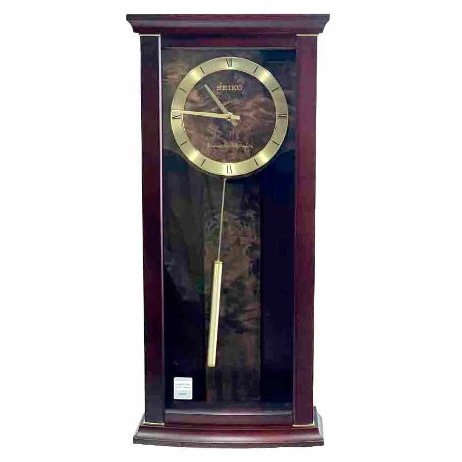 Японские интерьерные настенные часы с боем и мелодией. деревянные, шоколадные