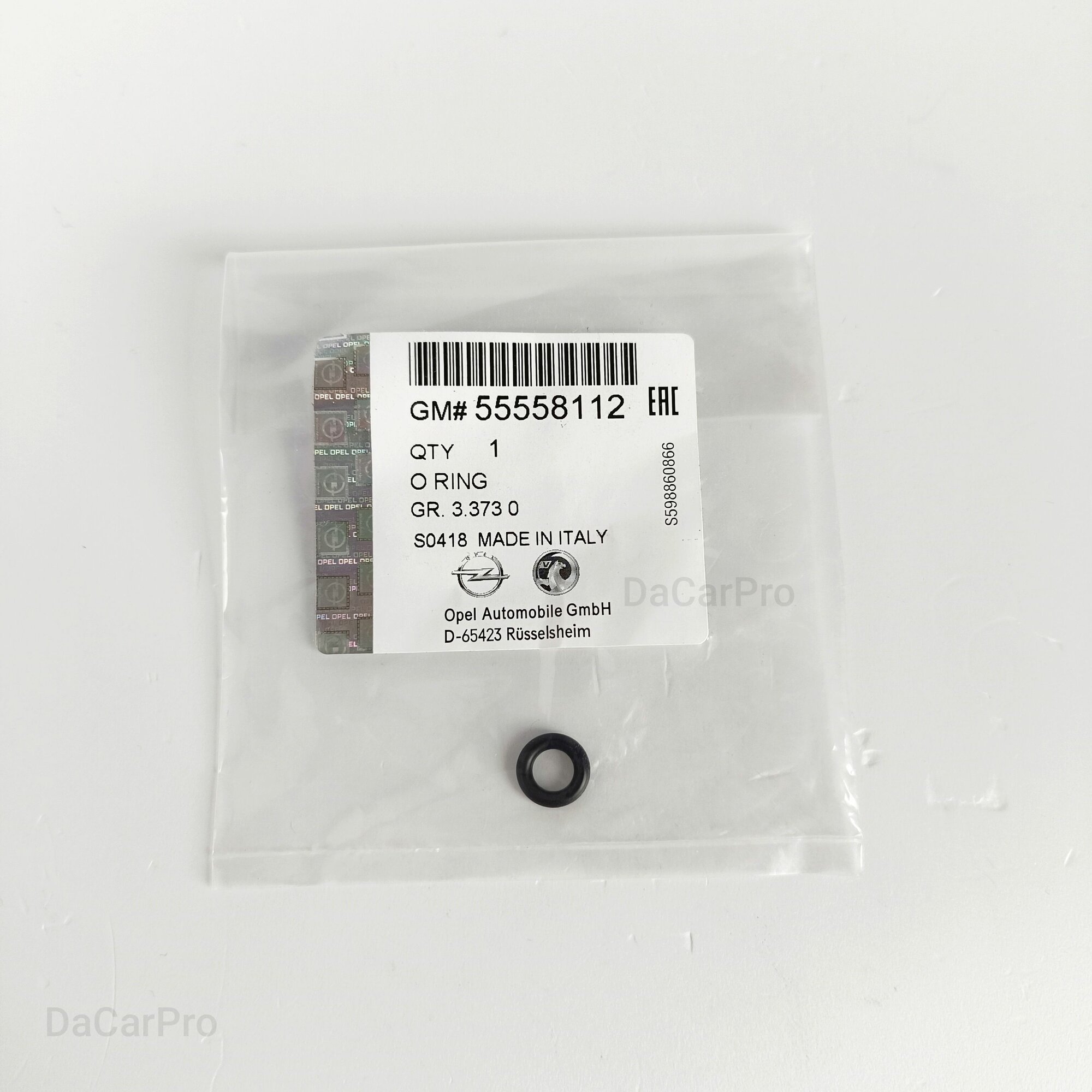 Кольцо уплотнительное патрубка маслоохладителя GM 55558112 Opel Astra, Corsa, Insignia, Meriva, Zafira