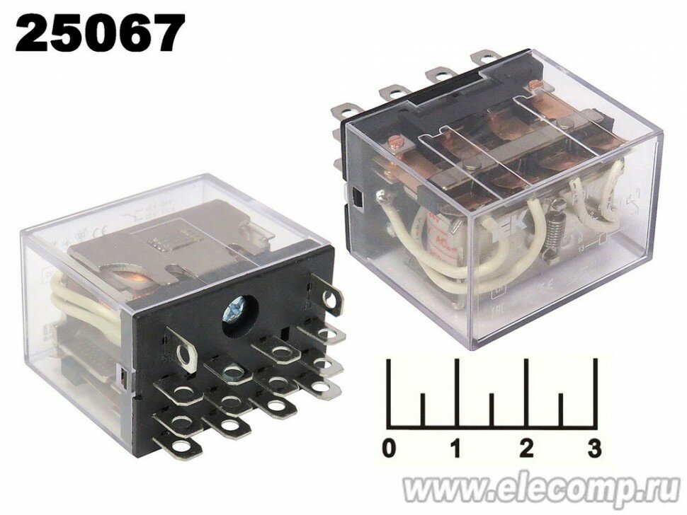 Реле ~12V 10A/240V РЭК77/4