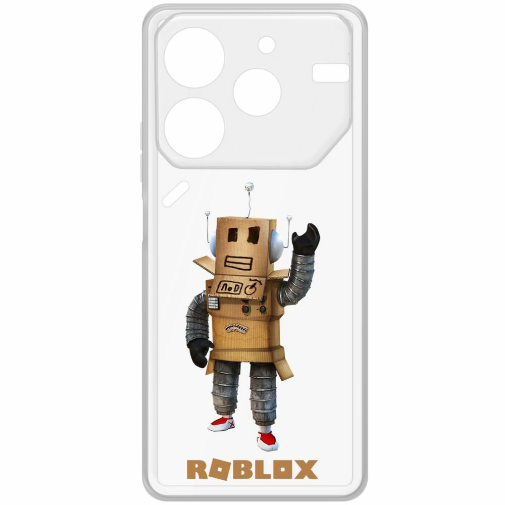 Чехол-накладка Krutoff Clear Case Roblox-Мистер Робот для TECNO Pova 6 Neo