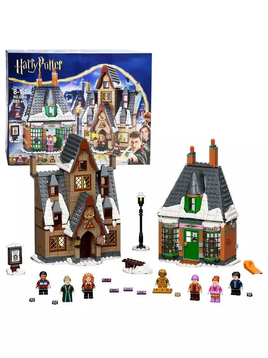 Конструктор Гарри Поттер деревня Хогсмид 885 деталей, конструктор harry potter
