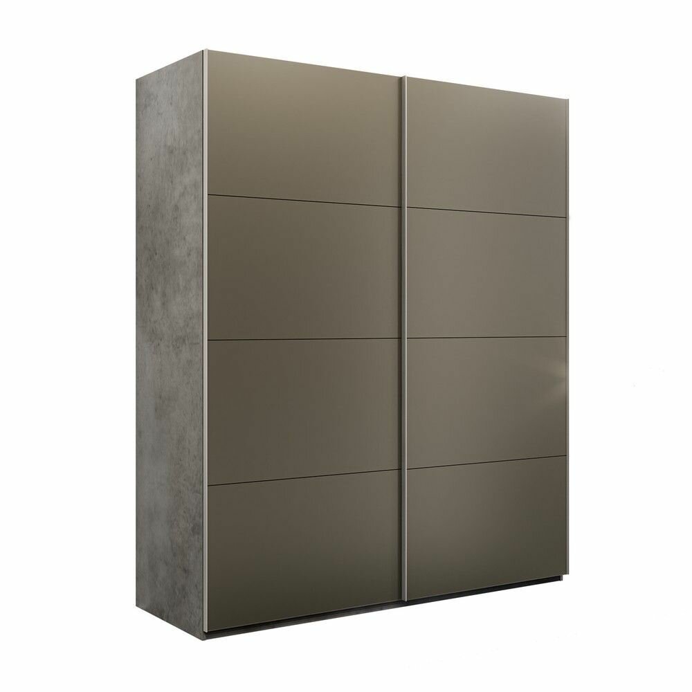 Шкаф-купе Эста 1,6, 2,2м 2стекл хаки