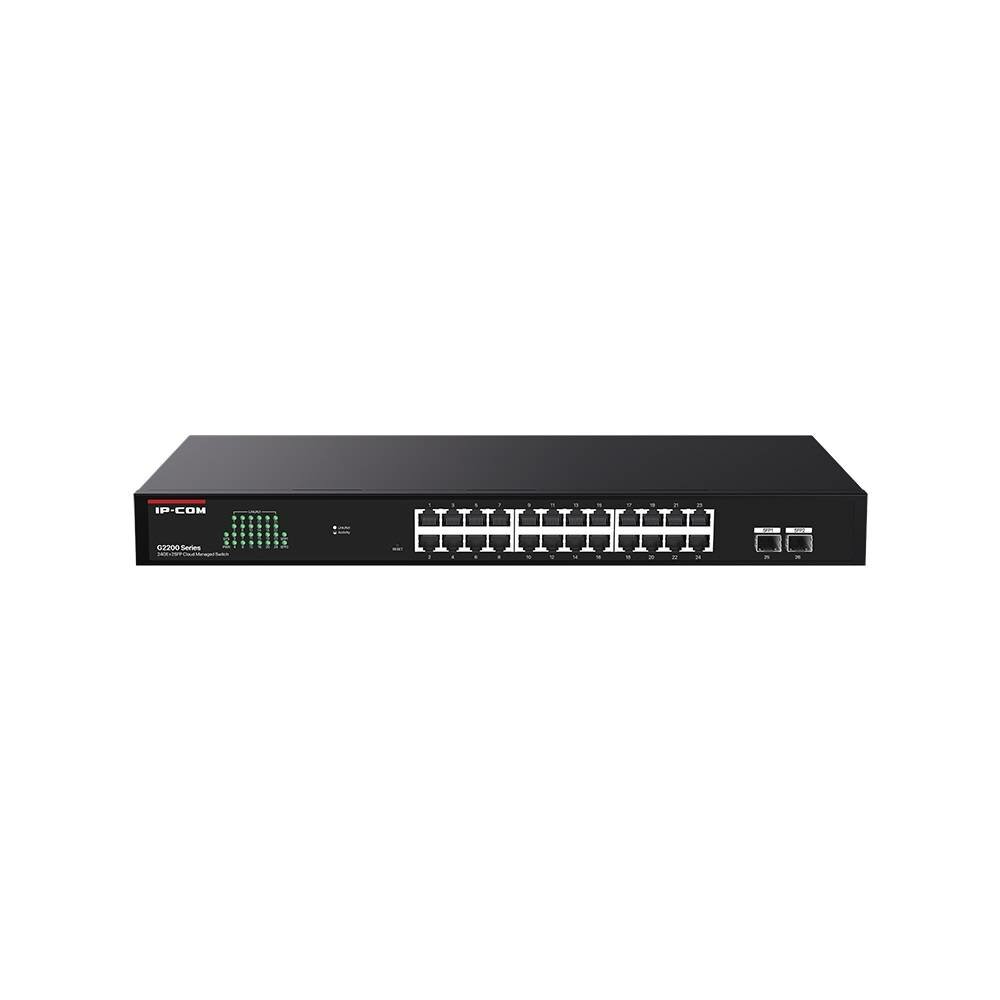 IP-COM G2226F Коммутатор управляемый, 24x1 Гбит/с, SFP 2x1 Гбит/с