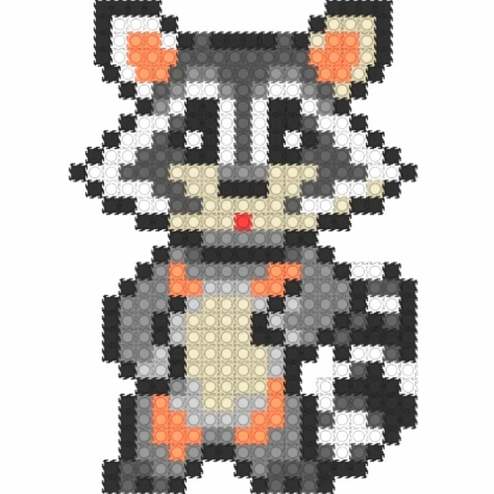 Конструктор-мозаика Енот 550 дет 2D А5