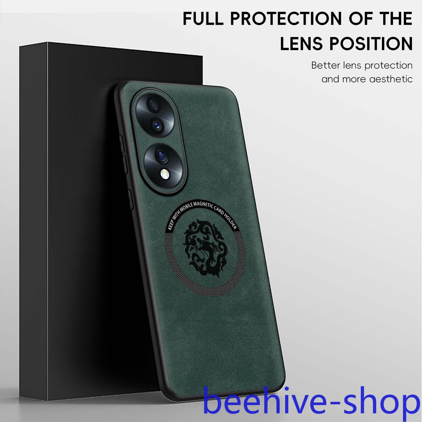 Чехол на Honor 70 / Хонор 70 , Высококачественная кожа