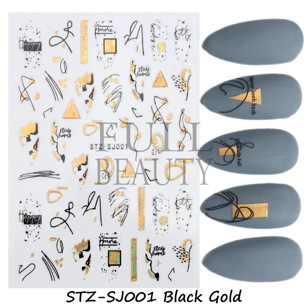 3D наклейки для ногтей с синими и зелеными глазами, самоклеящиеся наклейки-слайдеры, татуировка с большими глазами, страшные наклейки для ногтевого дизайна, украшения «сделай сам», аксессуары