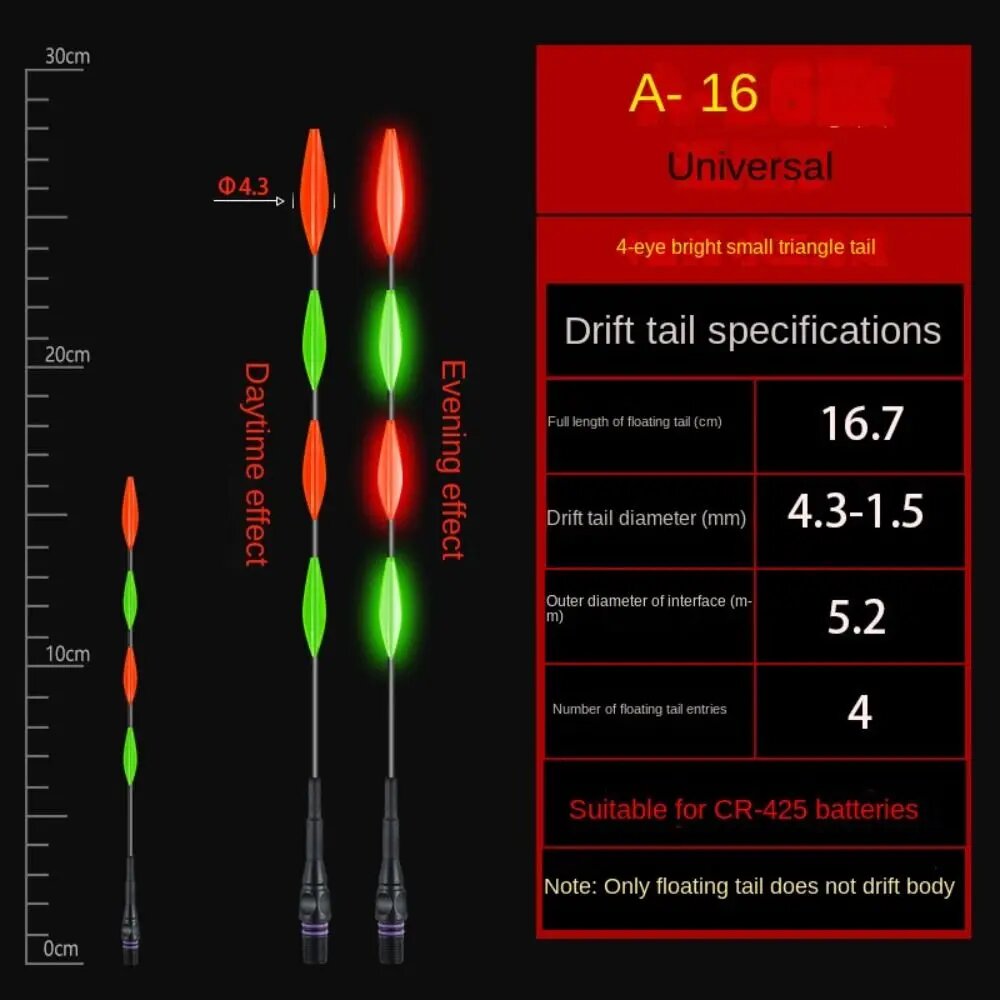 1 шт, суперъяркий светящийся электронный поплавок для ночной рыбалки