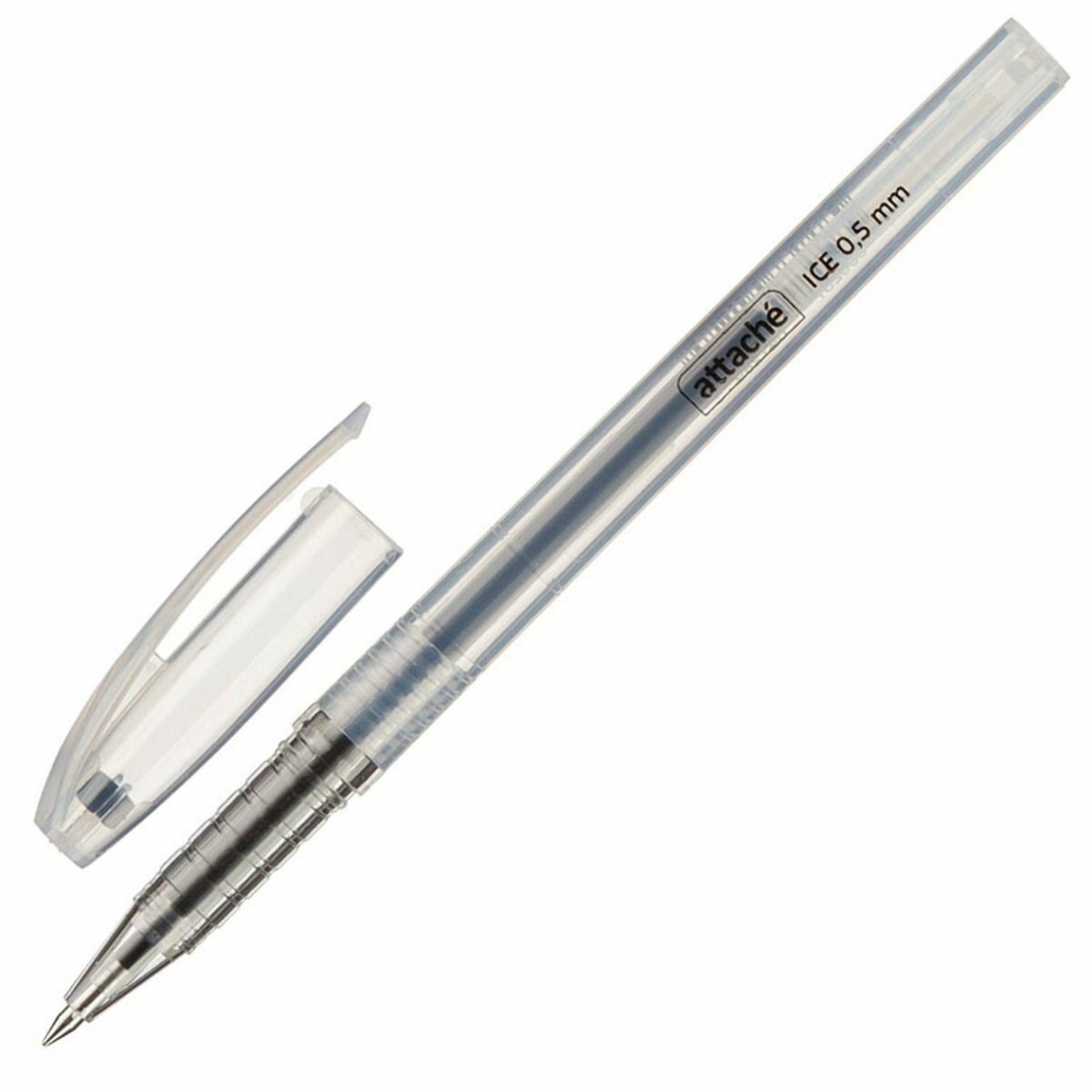 Ручка гелевая Attache Ice (0.5мм, черная), 1шт.