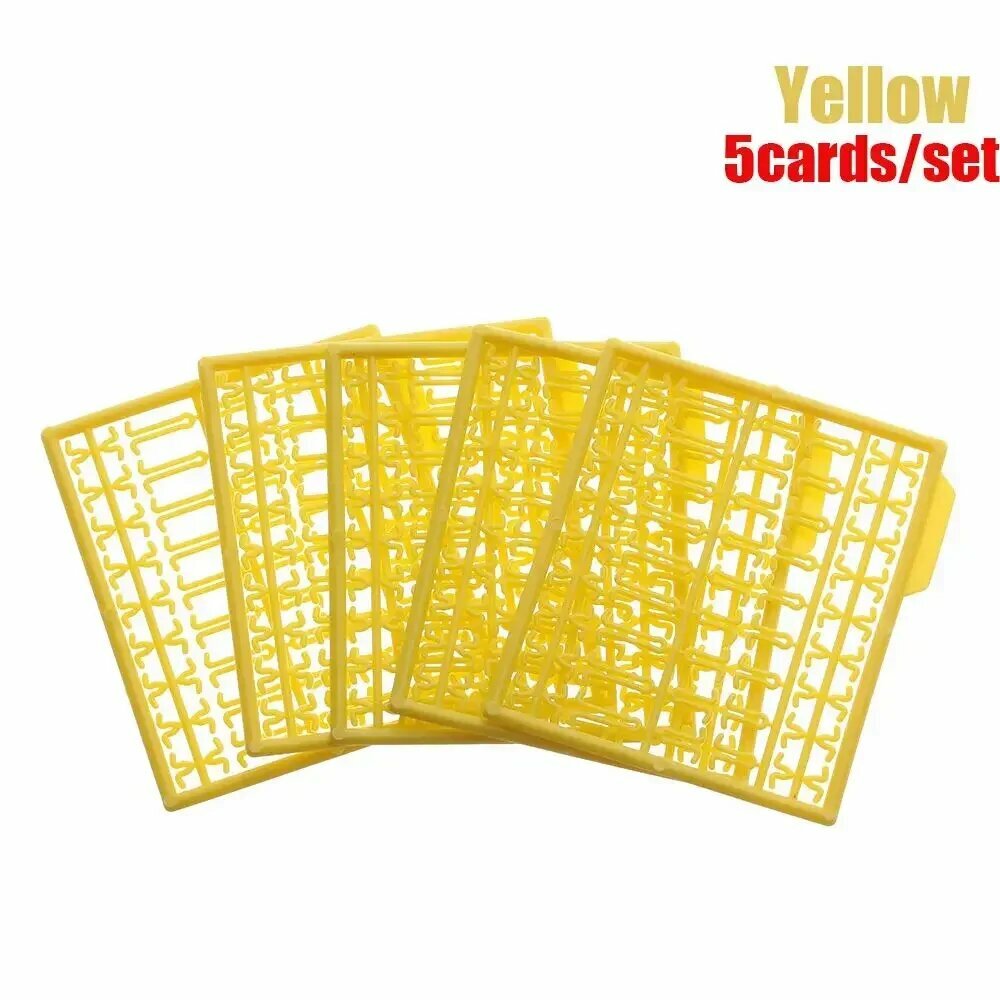 Желтые ограничители для волос B4 -5sheet 6.5x5.6cm