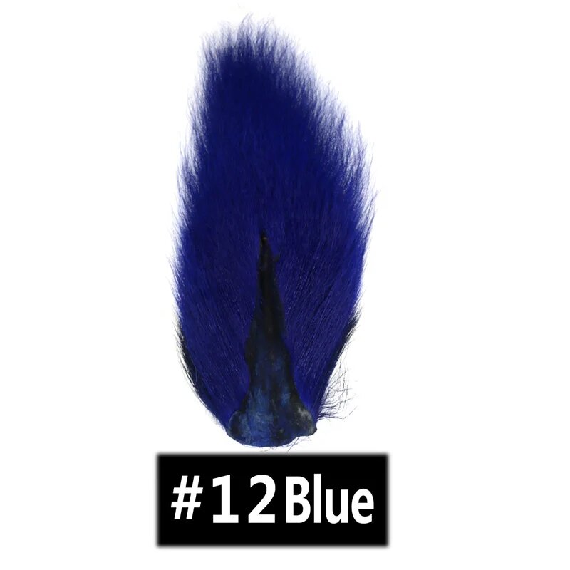 Bimoo Меховые волосы оленя для вязания мух Синий, Blue 1PC