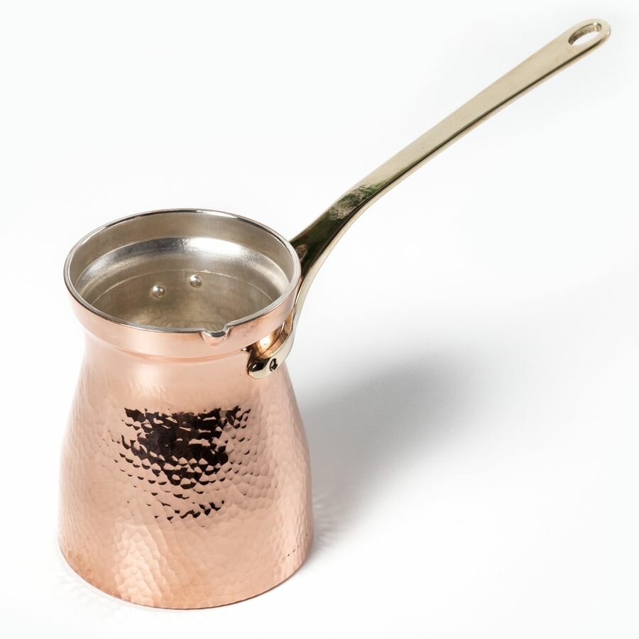 Турка Станица, ручная работа, для кофе, медная, 440мл, с толстым дном