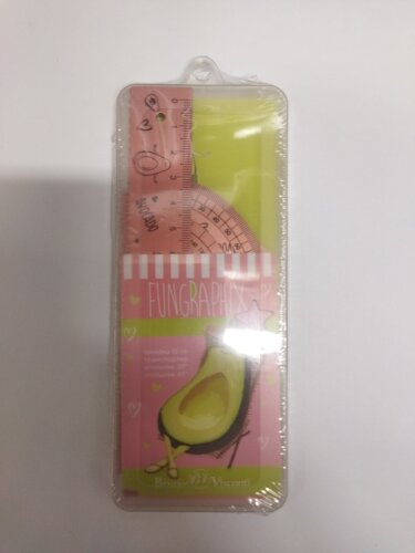 Линейка Набор металл. FunGraphix (транспортир, линейка, два треугол)45-0023/01