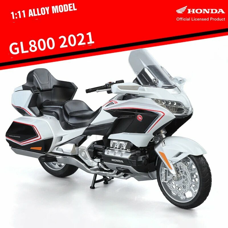 Игрушечный мотоцикл Honda Gold Wing GL800 2021 Белый, White foam box