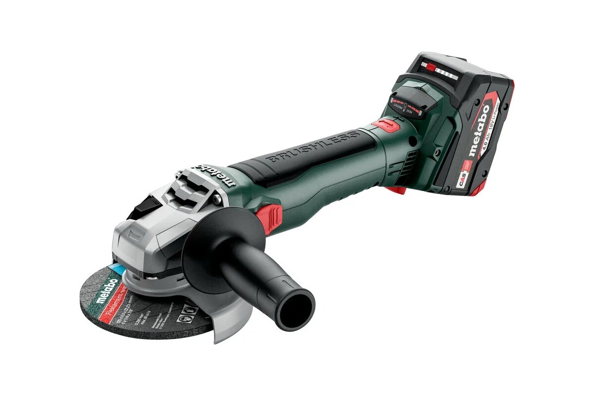 Машина шлифовальная угловая аккумуляторная Metabo W 18 LT BL11-125Quick+ЗУ ASC55