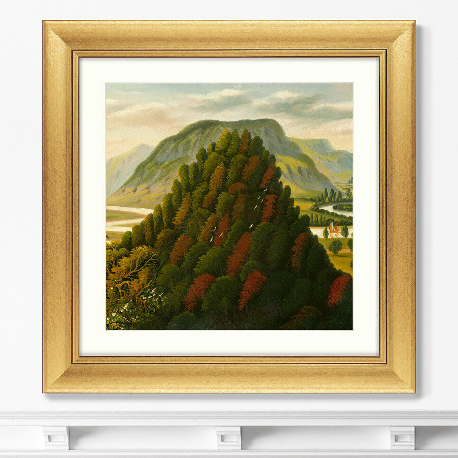 Картина на стену для интерьера. The Connecticut Valley, 1853 г. Размер: 60,5х60,5см. Печать на дизайнерской бумаге.