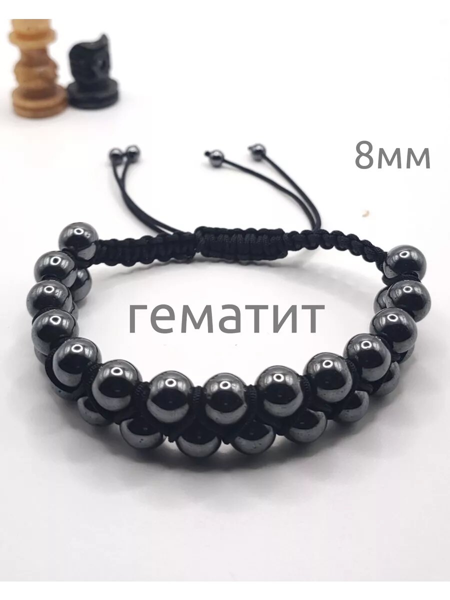 Браслет, сердолик, гематит