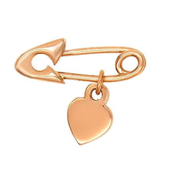 Брошь, красное золото, 585 проба