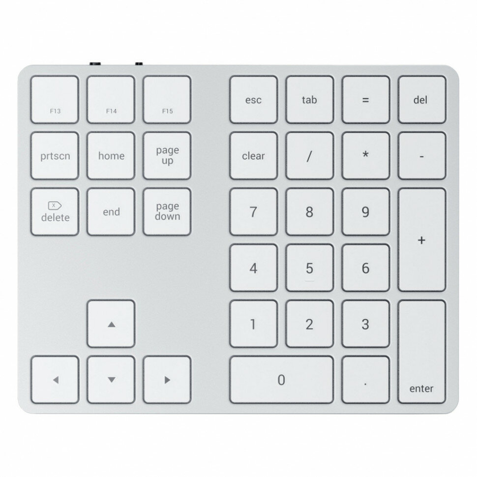 Беспроводной блок клавиатуры Satechi Aluminum Slim Wireless Keyboard (ST-XLABKS) серебряный