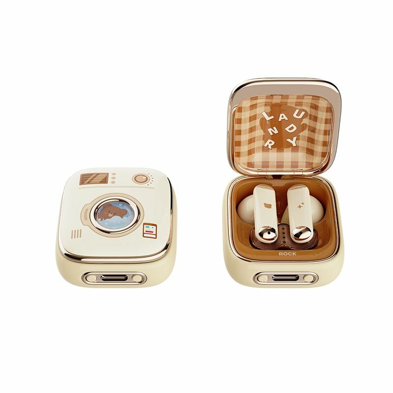 Беспроводные наушники с авторским дизайном Rock Retro Style TWS Bluetooth Earphones Bear